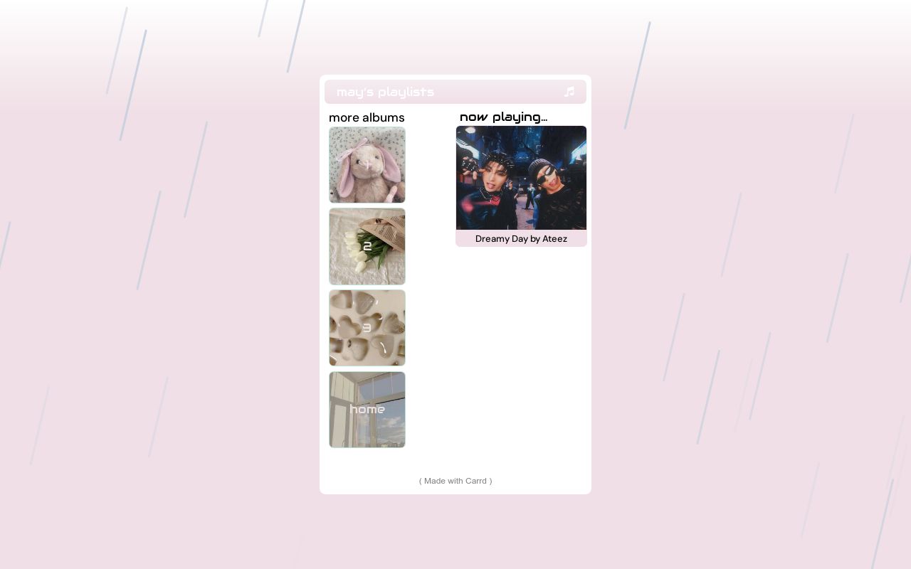 May’s Carrd
